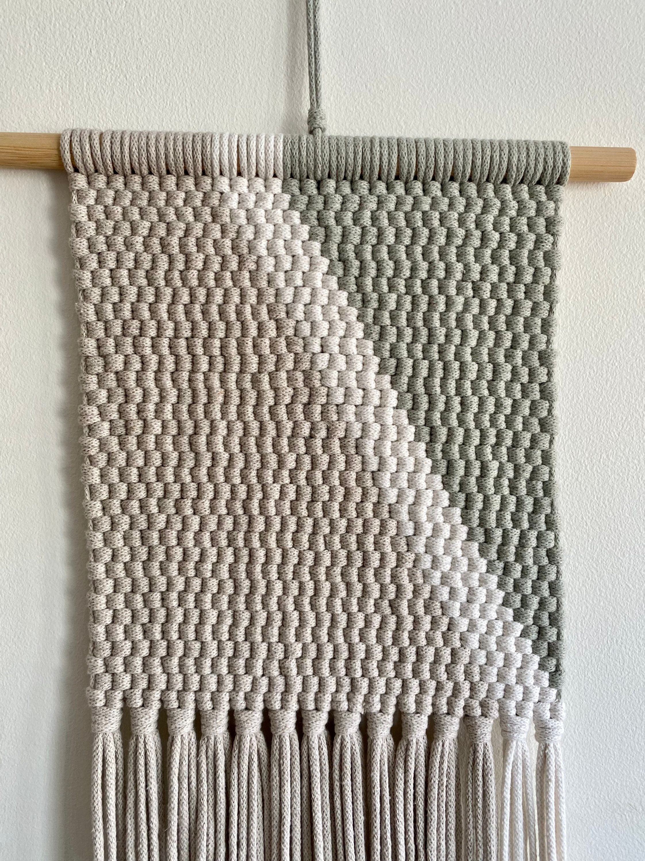 OLIVIA Macrame Wall Hanging Tapestry, Boho Home Decor, Hand Made Fiber ...