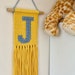 Macrame Letters, Alphabet Wall Hanging, Kids Wall Decoration, Handmade ...