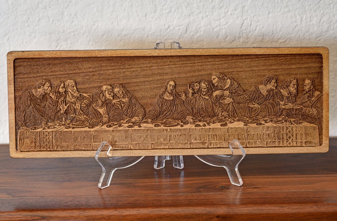 3D Last Supper Wood Carving 15x4 Inches - Etsy