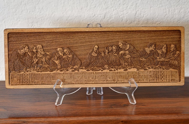 3D Last Supper Wood Carving 15x4 Inches - Etsy