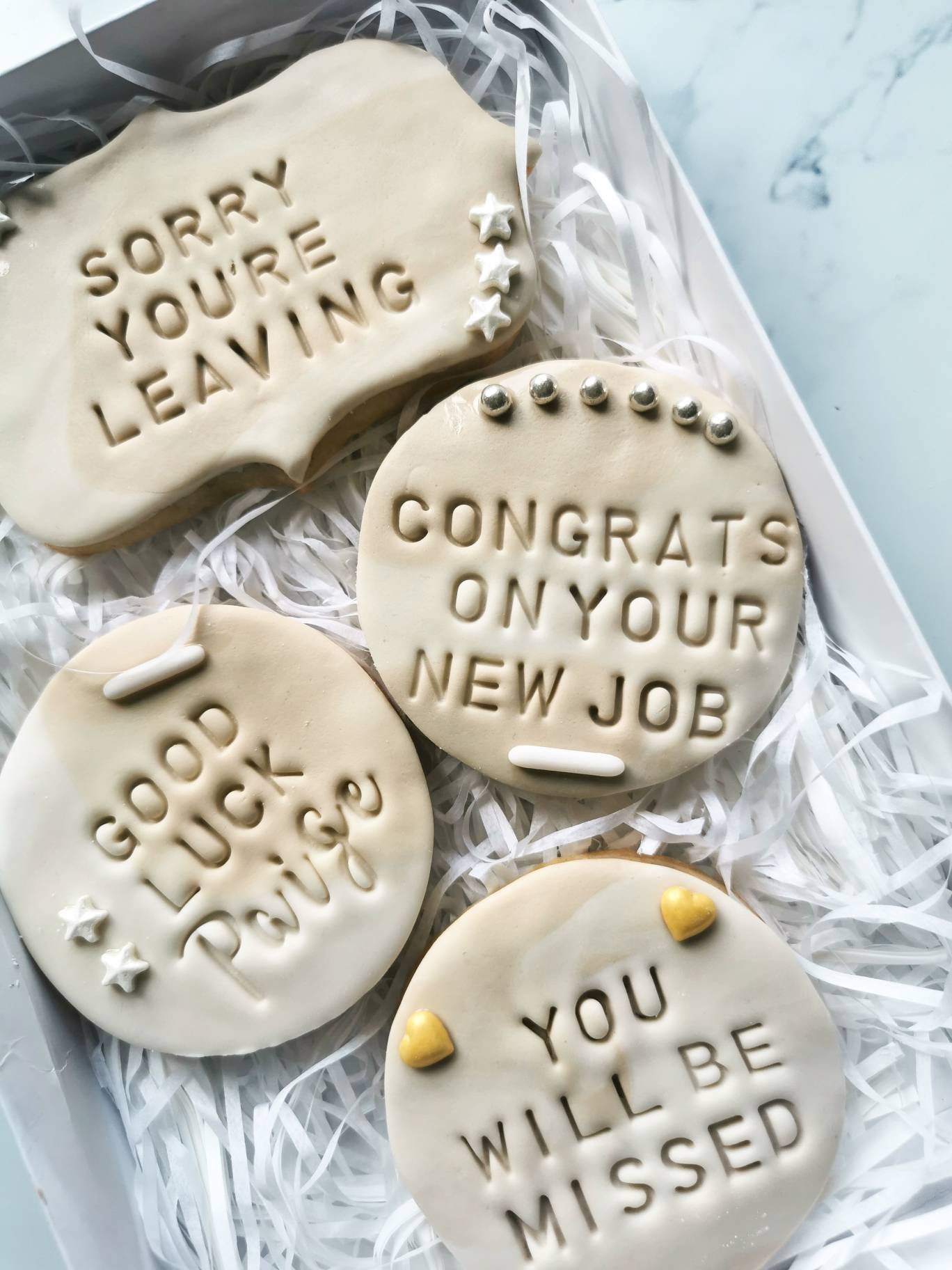 Sorry You're Leaving Biscuits, Good Luck Cookies - Etsy UK