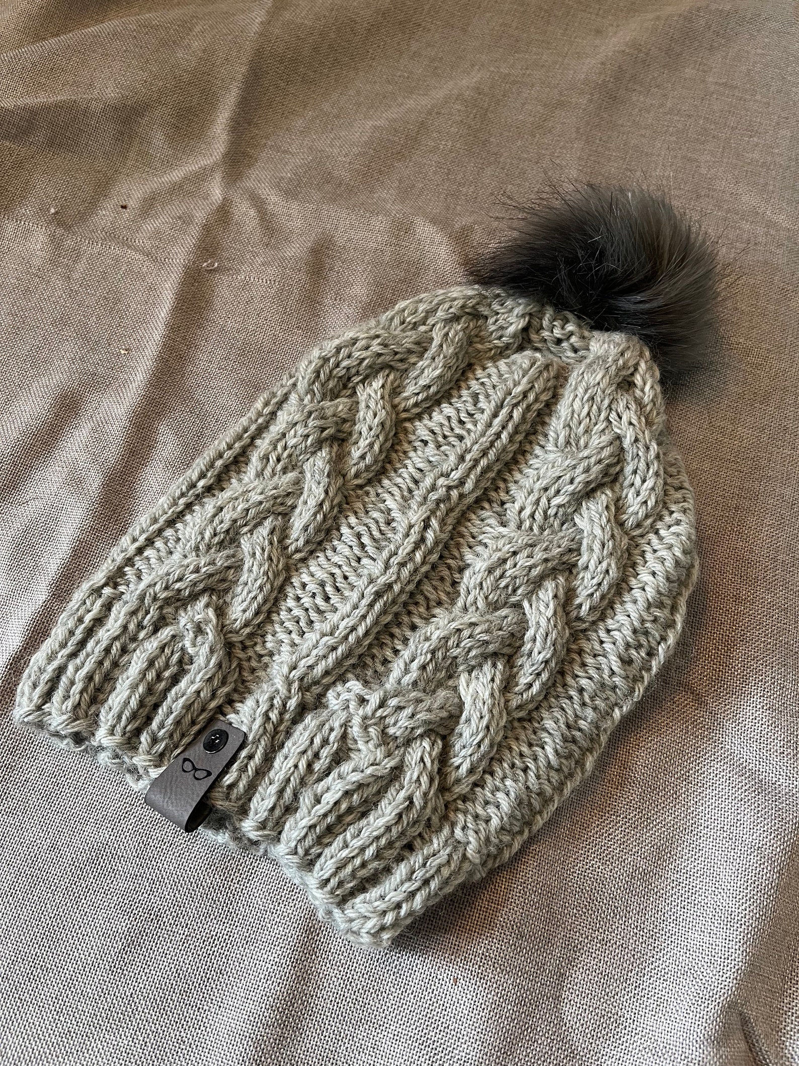 Womens Hand Cable Knit Wool Winter Hat - Etsy