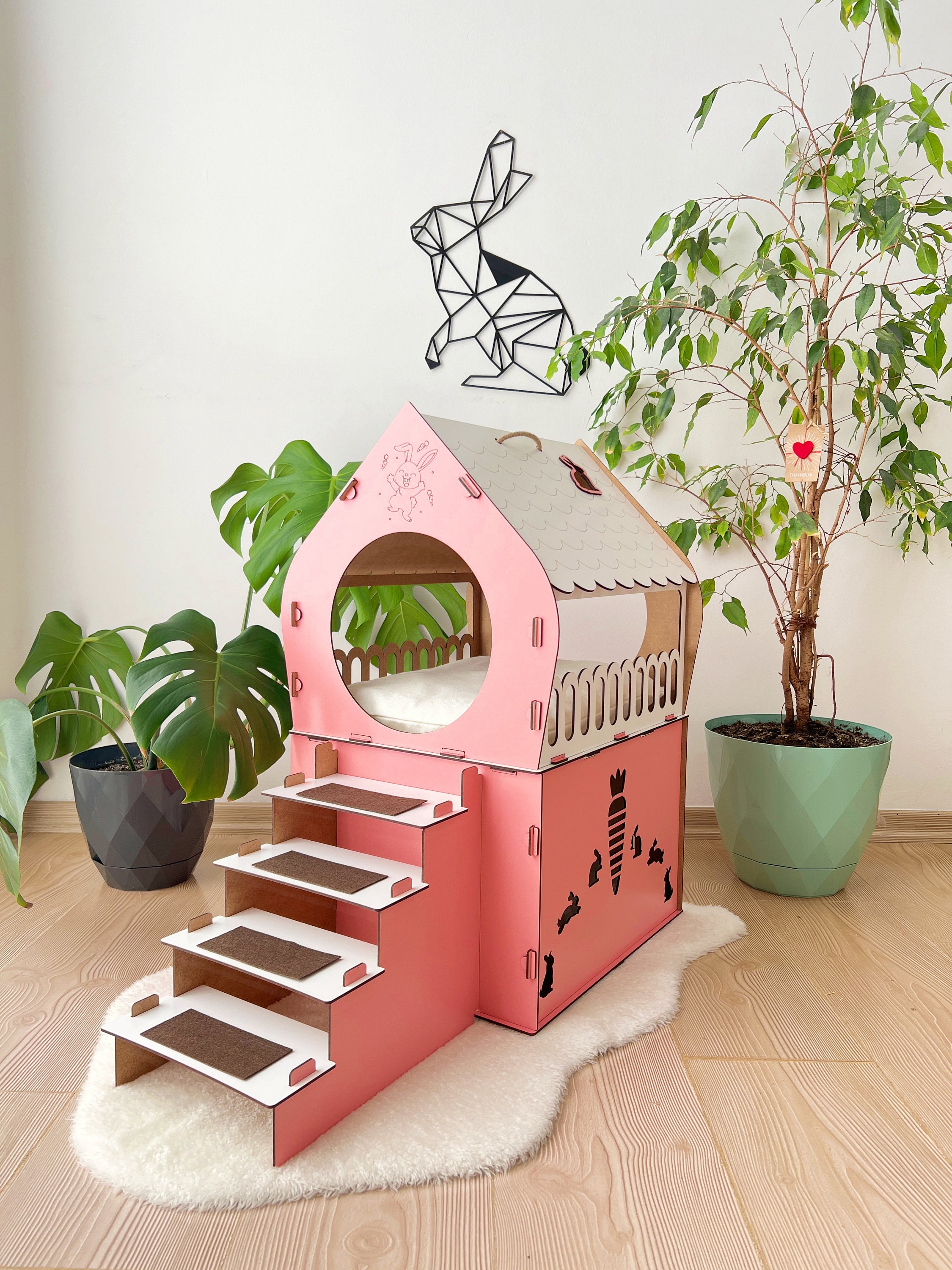 Wooden Rabbit House | atelier-yuwa.ciao.jp