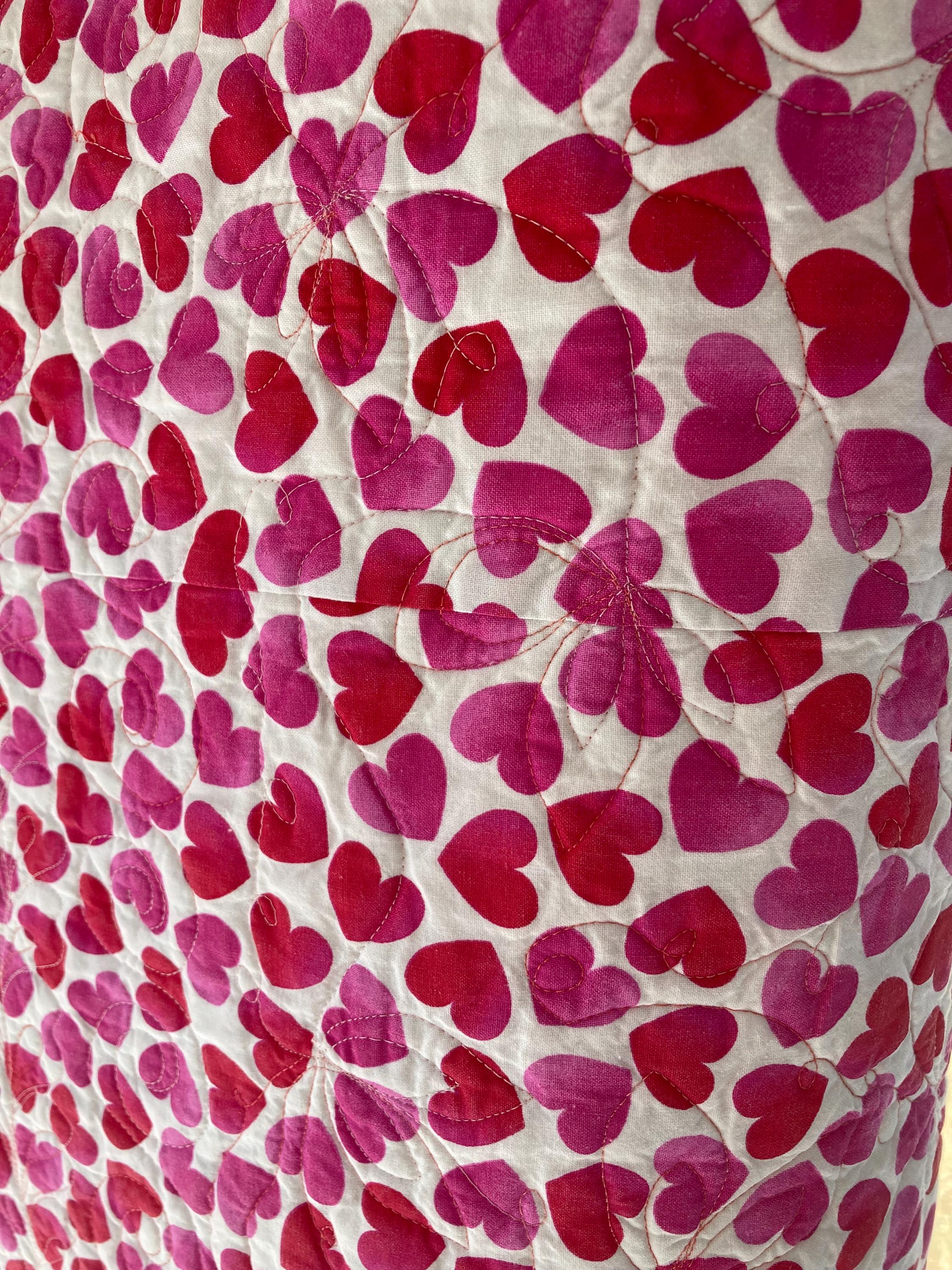 Red Bear Claw Quilt, Patchwork Quilt, Traditional Quilt, Lap Quilt, Red ...