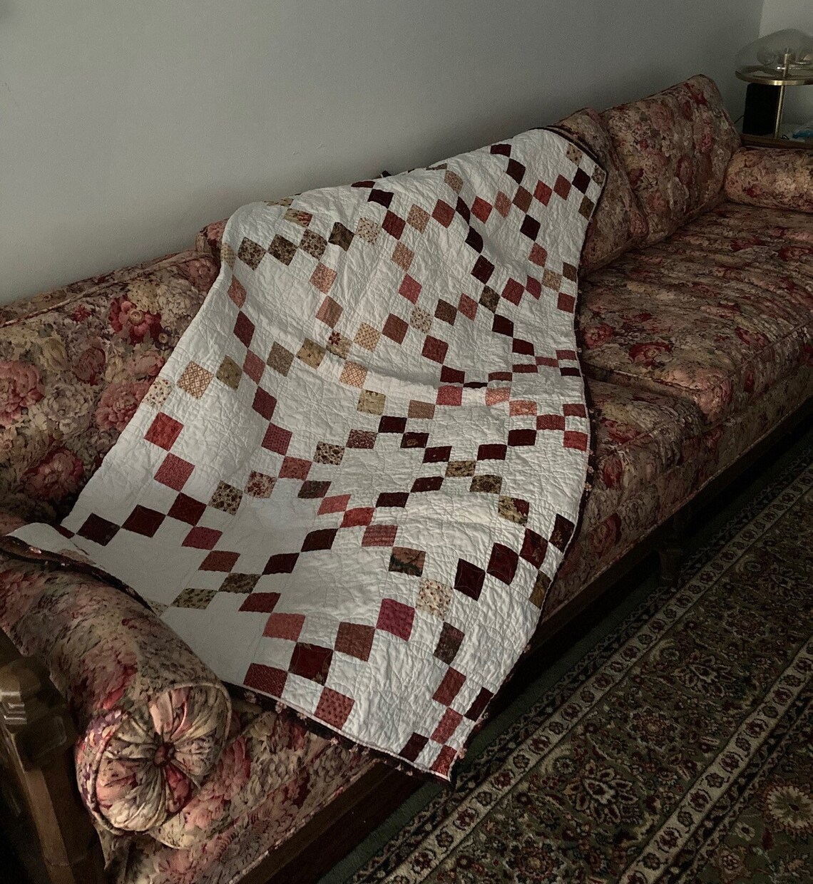 Heritage Irish Chain Throw Quilt, Handmade Quilt, Heirloom Quilt - Etsy