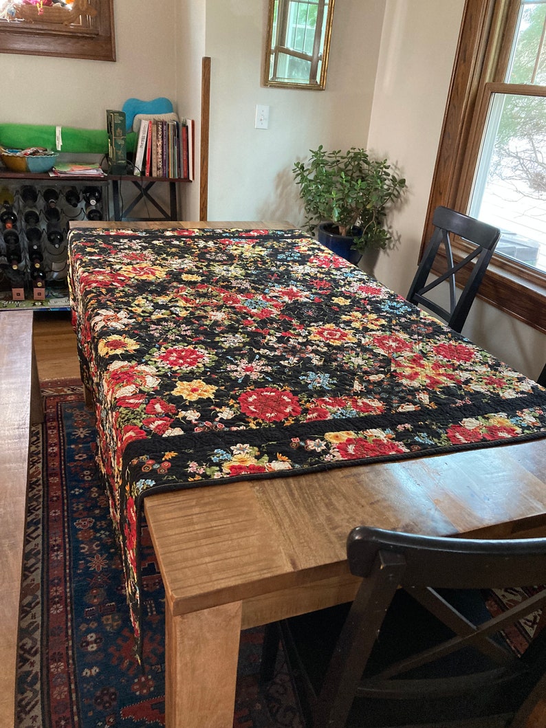 One Block Wonder Quilt, Handmade Quilt, Heirloom Quilt, Floral Quilt ...