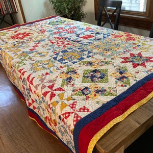 Vintage Sampler Quilt, Handmade Quilt - Etsy