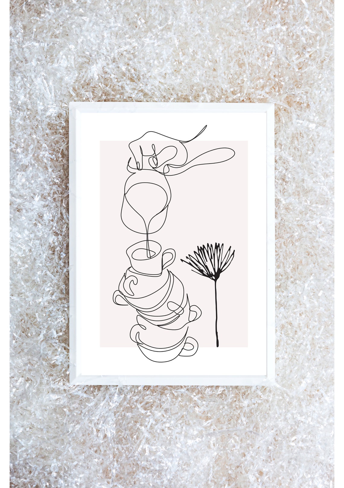 Tea Time Poster, Digital, Modern Wall Art - Etsy