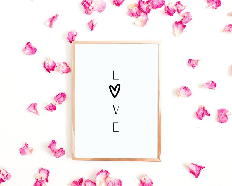 Arte imprimible, Póster de amor, Arte mural, Descarga digital ...
