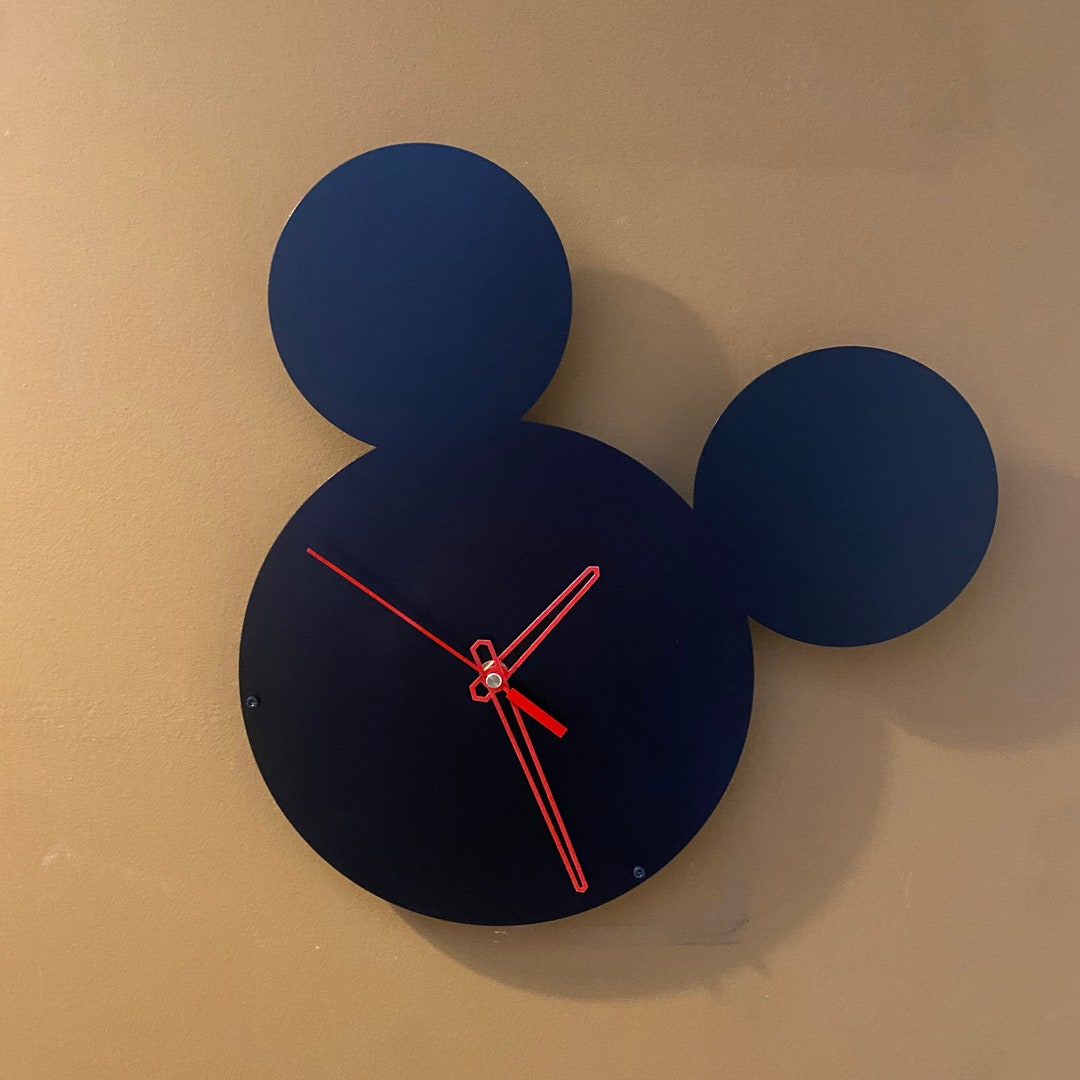 Steel Metal Wall Clock Mickey Mouse Disney Fan Art Disney Home Decor ...