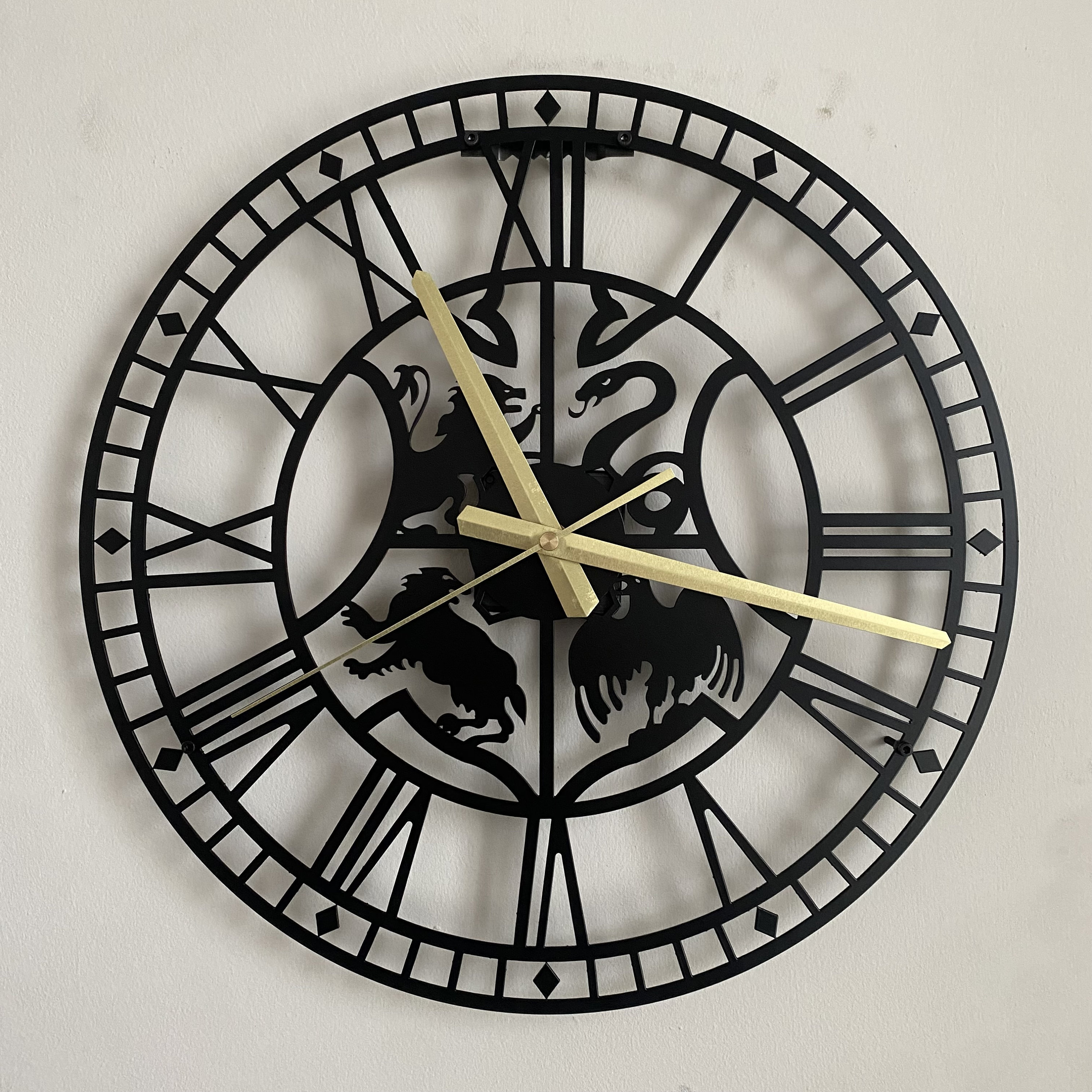 Steel Metal Wall Clock Wizarding World Harry Potter Fan - Etsy