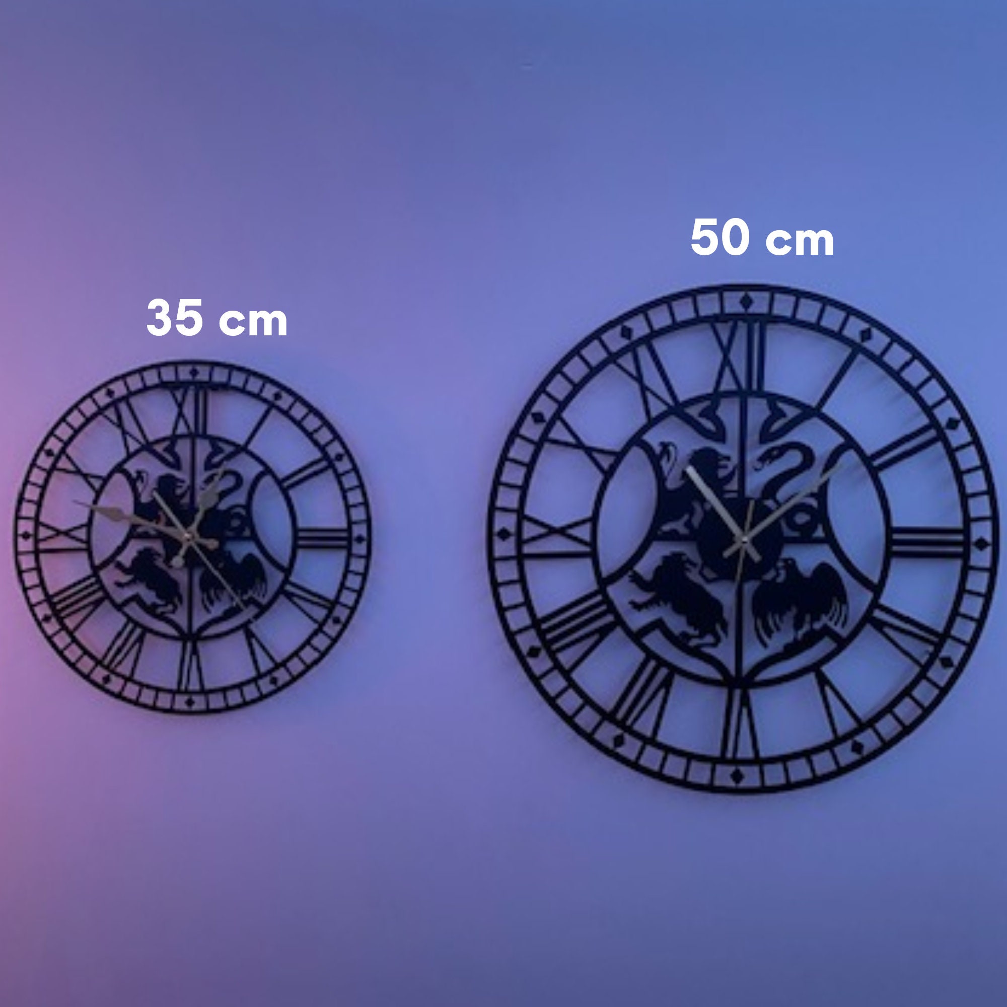 Steel Metal Wall Clock Wizarding World Harry Potter Fan - Etsy