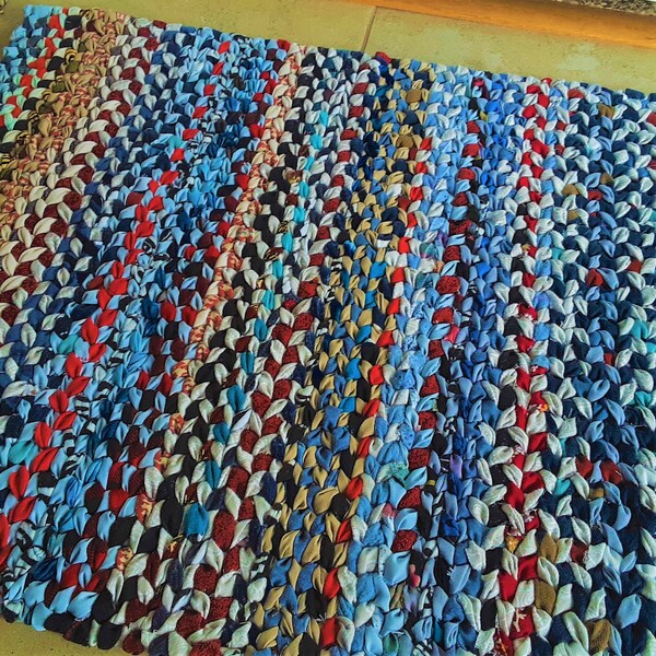 Country Rag Rug - Etsy