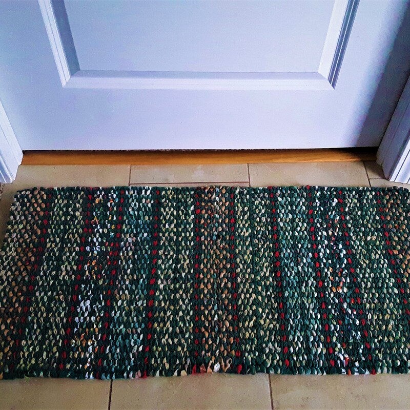 Upcycled Rag Rug - Etsy