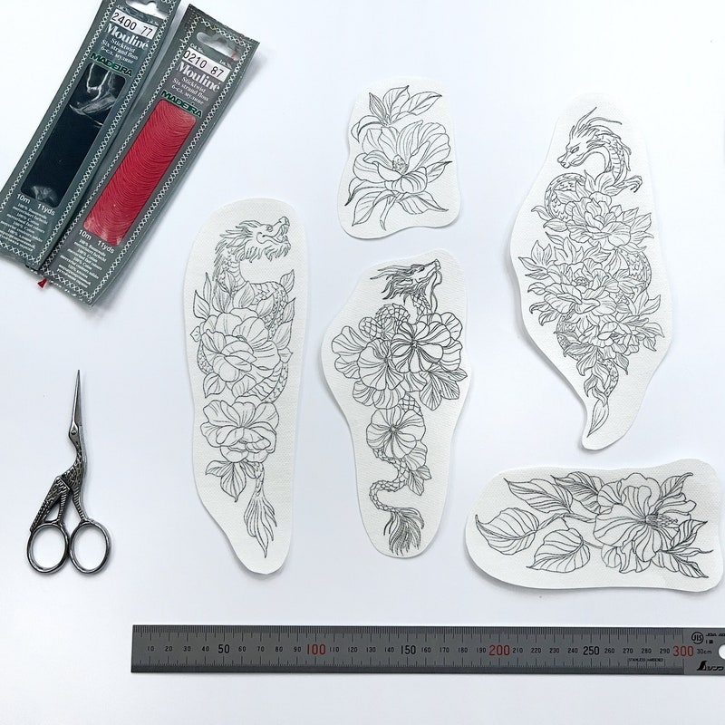 Dragon Hand Embroidery Pattern - Etsy