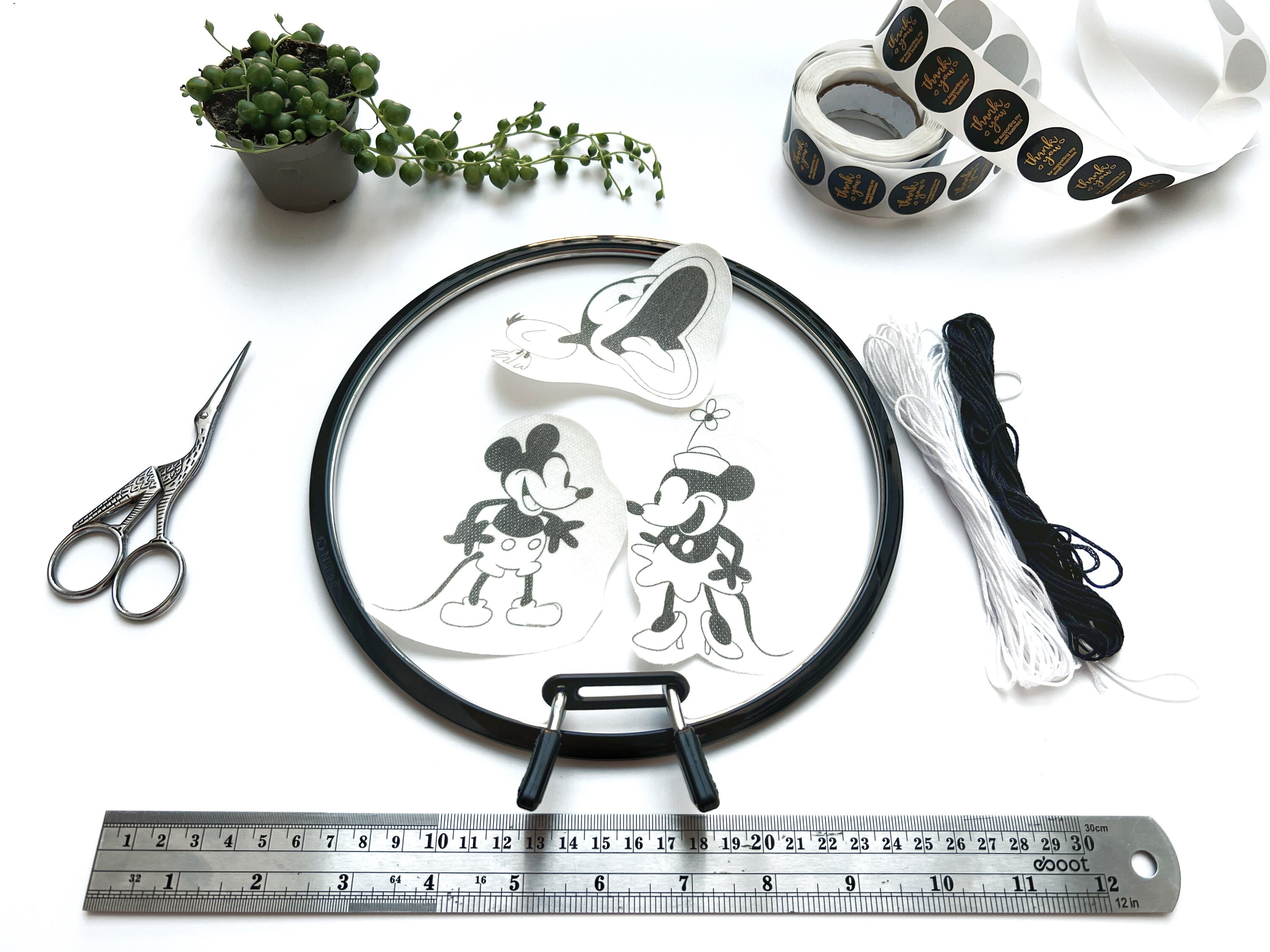 Stick & Stitch "cartoon" Hand Embroidery Designs, Water Soluble Pattern ...