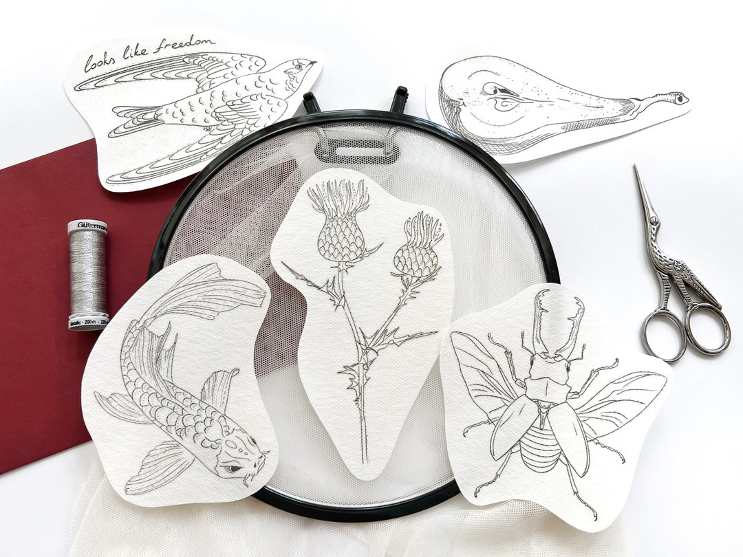 Stick & Stitch flora and Fauna Water Soluble - Etsy