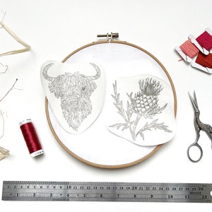 Stick & Stitch "scotland" Hand Embroidery Designs, Water Soluble ...