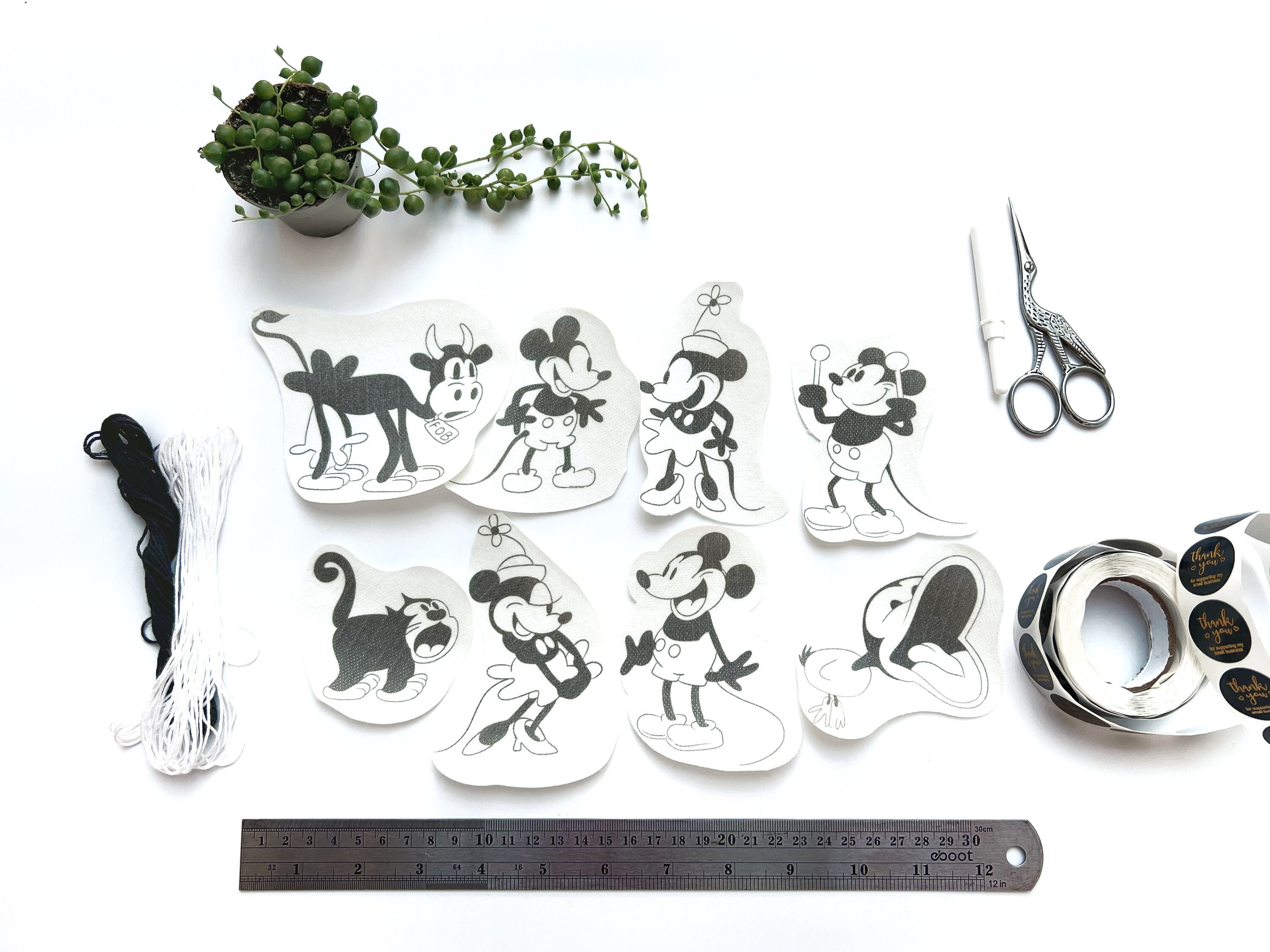 Stick & Stitch "cartoon" Hand Embroidery Designs, Water Soluble Pattern ...