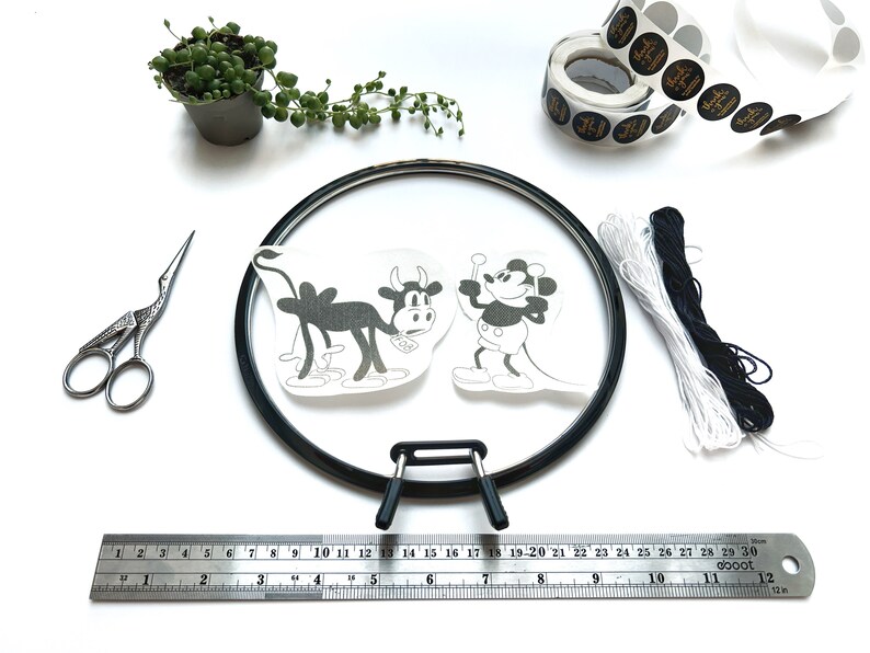 Stick & Stitch "cartoon" Hand Embroidery Designs, Water Soluble Pattern ...