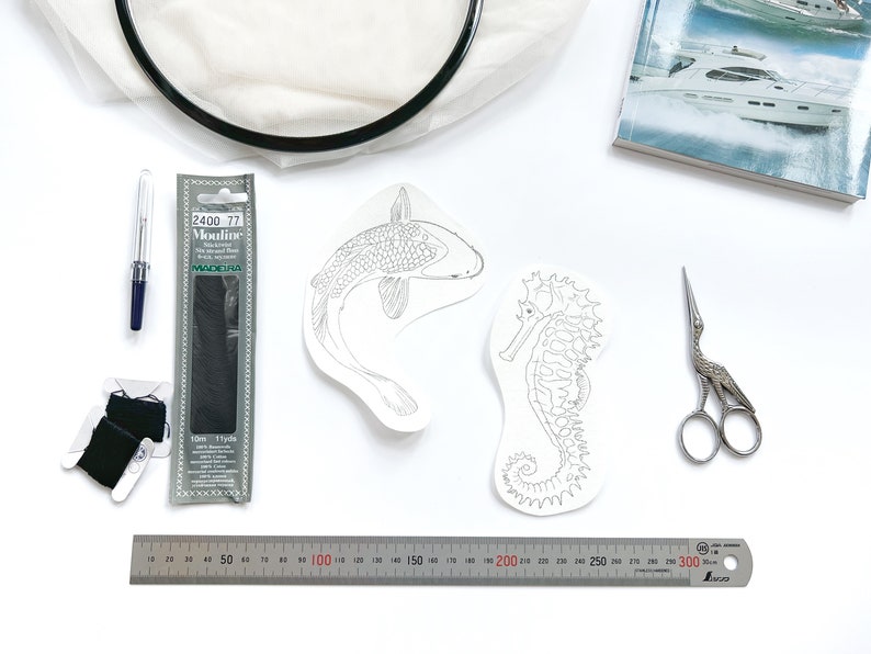 Stick & Stitch "sea Life" Embroidery Stickers, Embroidery Transfer ...