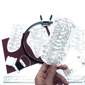 Stick & Stitch "spine" Water Soluble Embroidery Stickers - Bones ...