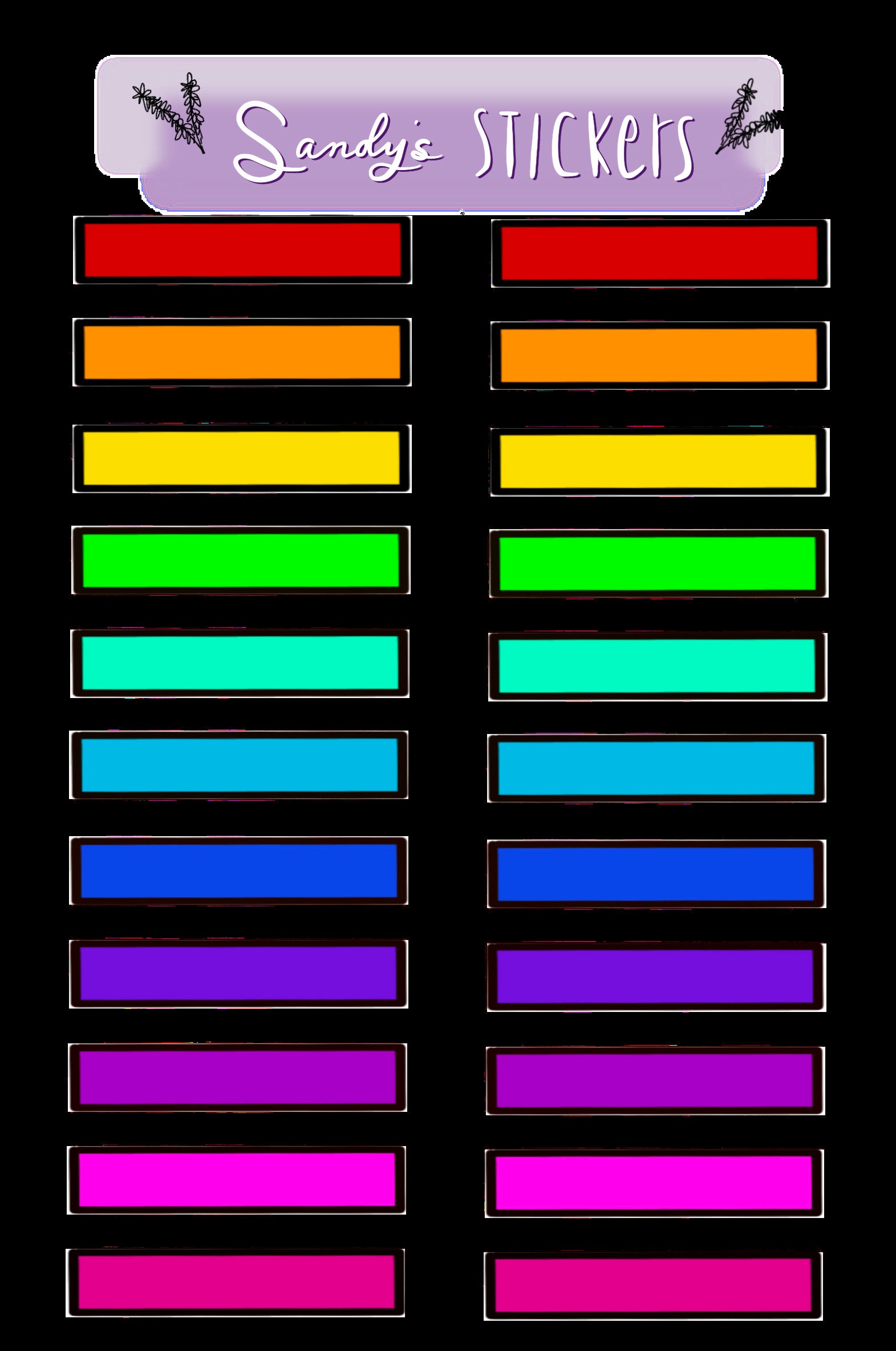 Functional Color-fill Boxes - Etsy
