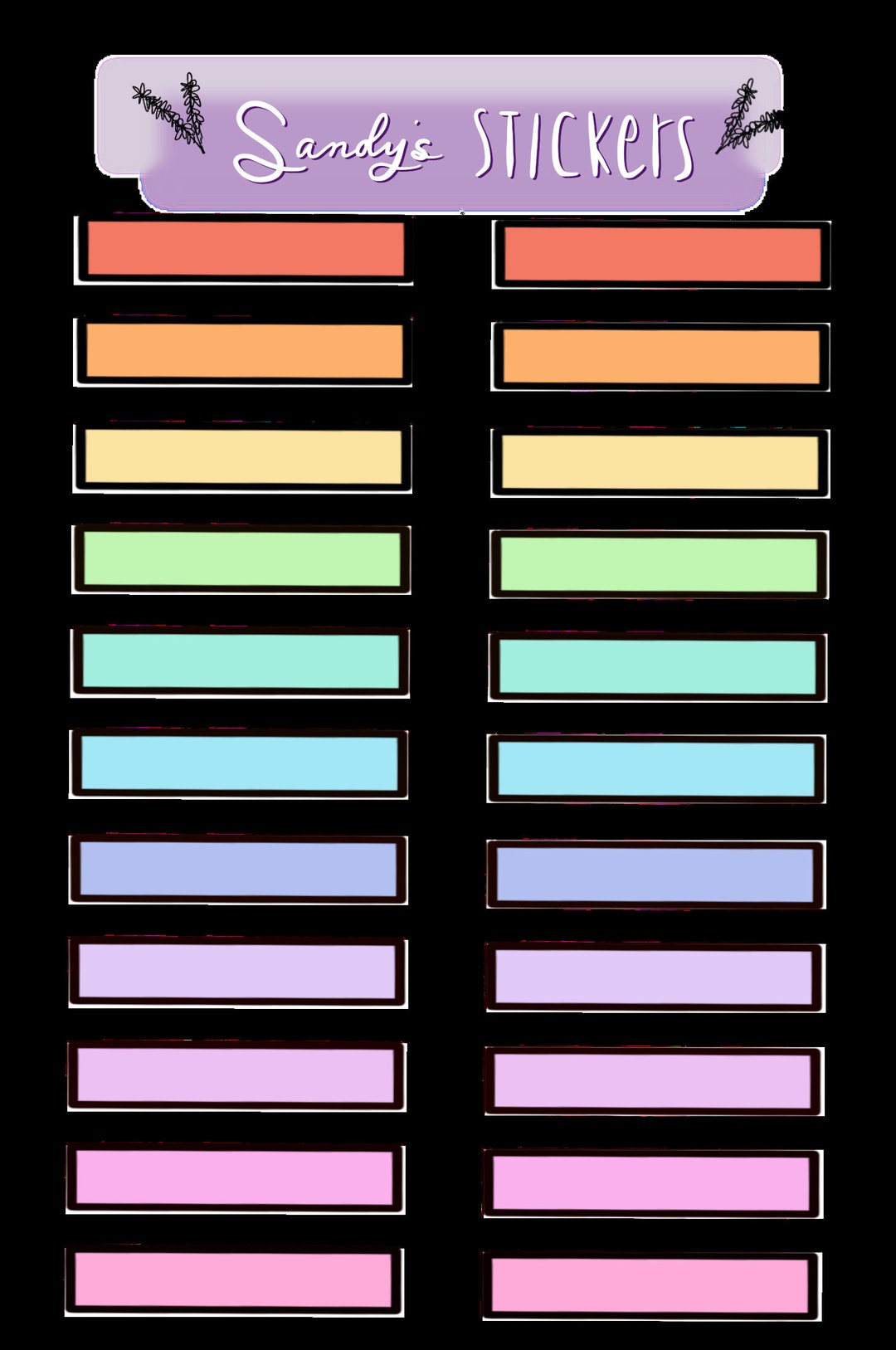 Functional Color-fill Boxes - Etsy