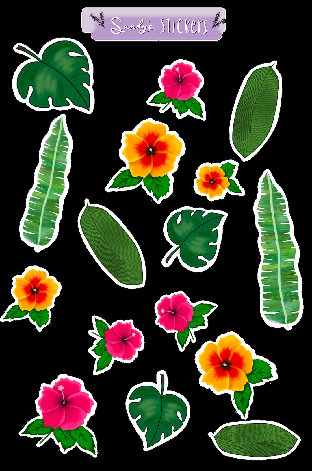 Tropical Rainforest Stickers - Etsy