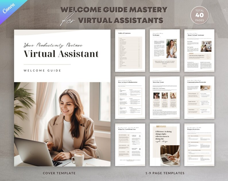 Virtual Assistant Welcome Guide: Client Onboarding Ebook Template ...