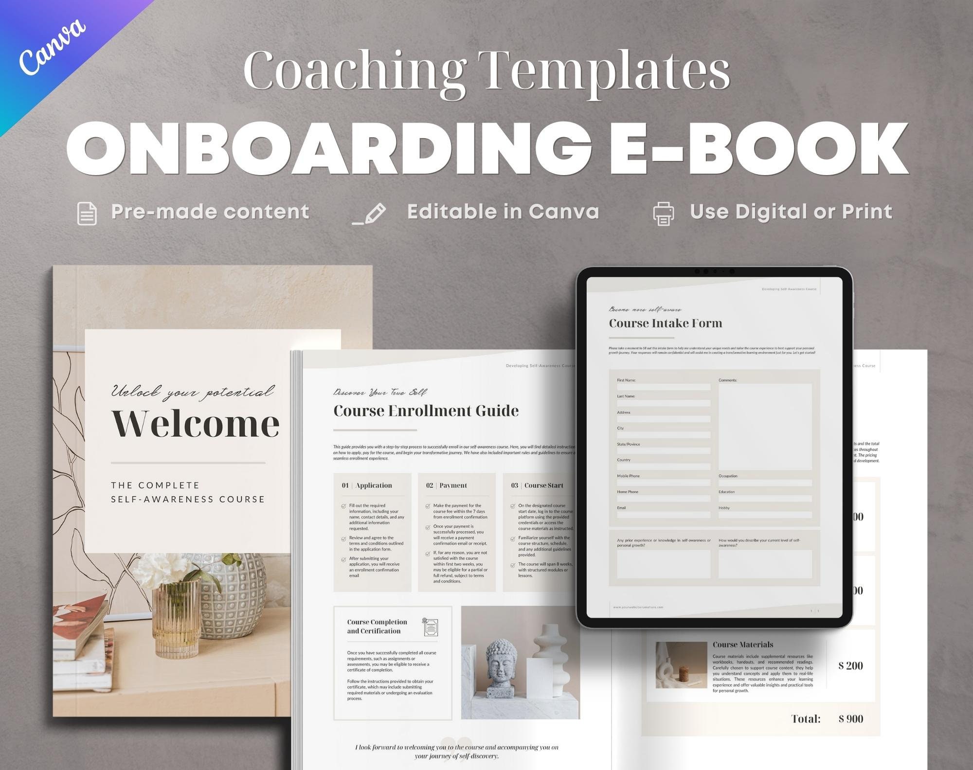 Life Coaching Client Intake Forms Packet. Welcome Ebook - Etsy