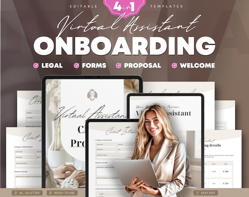 Virtual Assistant Client Onboarding Template Bundle: Legal Forms ...
