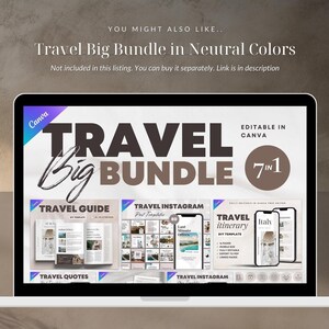 3in1 Travel Instagram Template Canva. Social Media Bundle for Agent ...