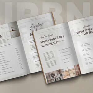 Welcome Guest Book Template. Printable House Host Brochure. Canva ...