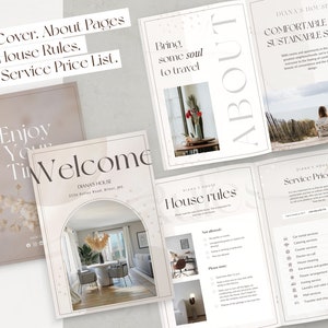 Welcome Guest Guide Book Template. Cabin Vacation Beach Printable ...