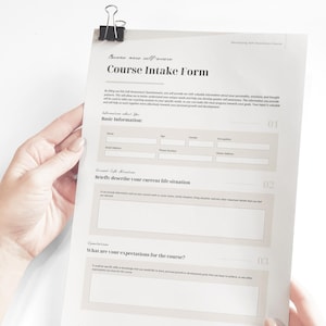 Coaching Intake Form Template. Self Assessment Questionnaire for Coach ...