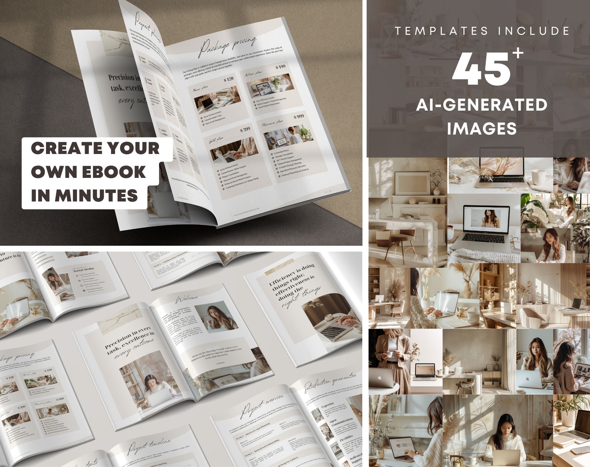 Virtual Assistant Client Proposal Template. Service & Pricing Guide. VA ...