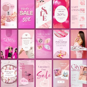Hot Pink Instagram Story Templates. Product Insta Promo Sales. Canva ...