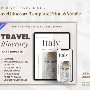 Cyprus Travel Itinerary Mobile Template. Editable Tour Planner. Canva ...