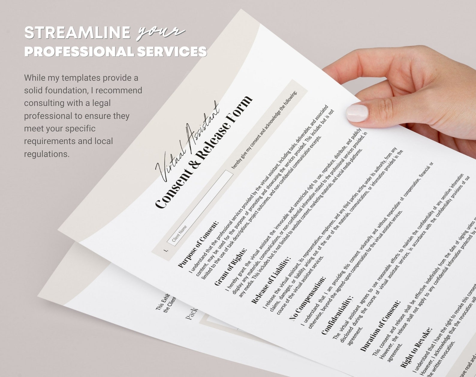 Virtual Assistant Contract Template Bundle. Agreement & Legal Document ...