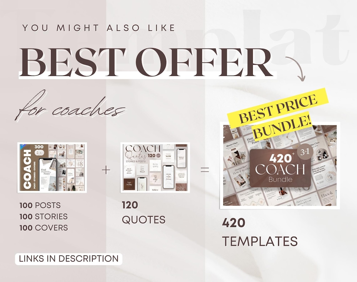 Life Coach Carousel Instagram Post Templates Canva. Course - Etsy