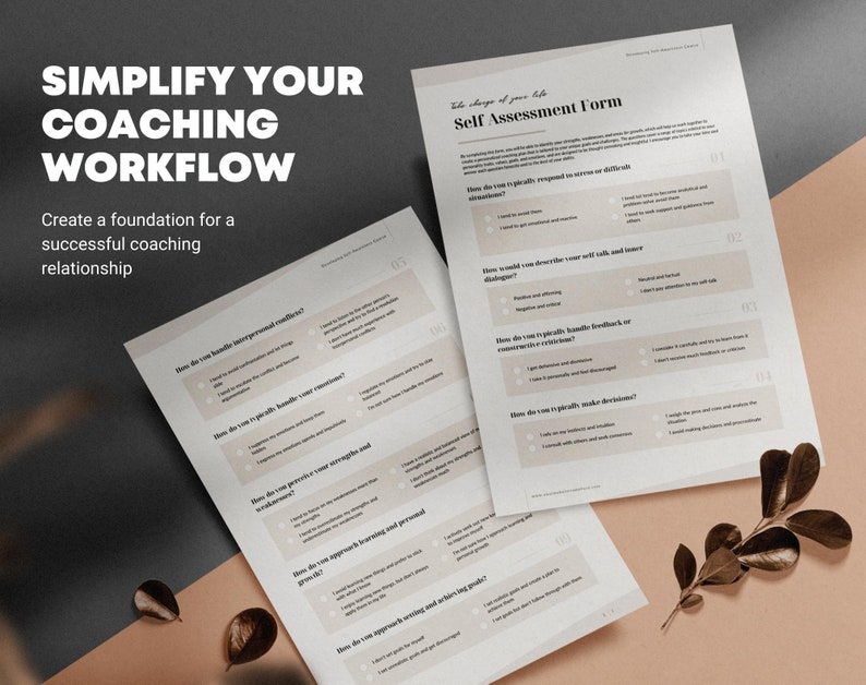 Welcome Client Intake Form Coaching Template Editable in Canva. Self ...