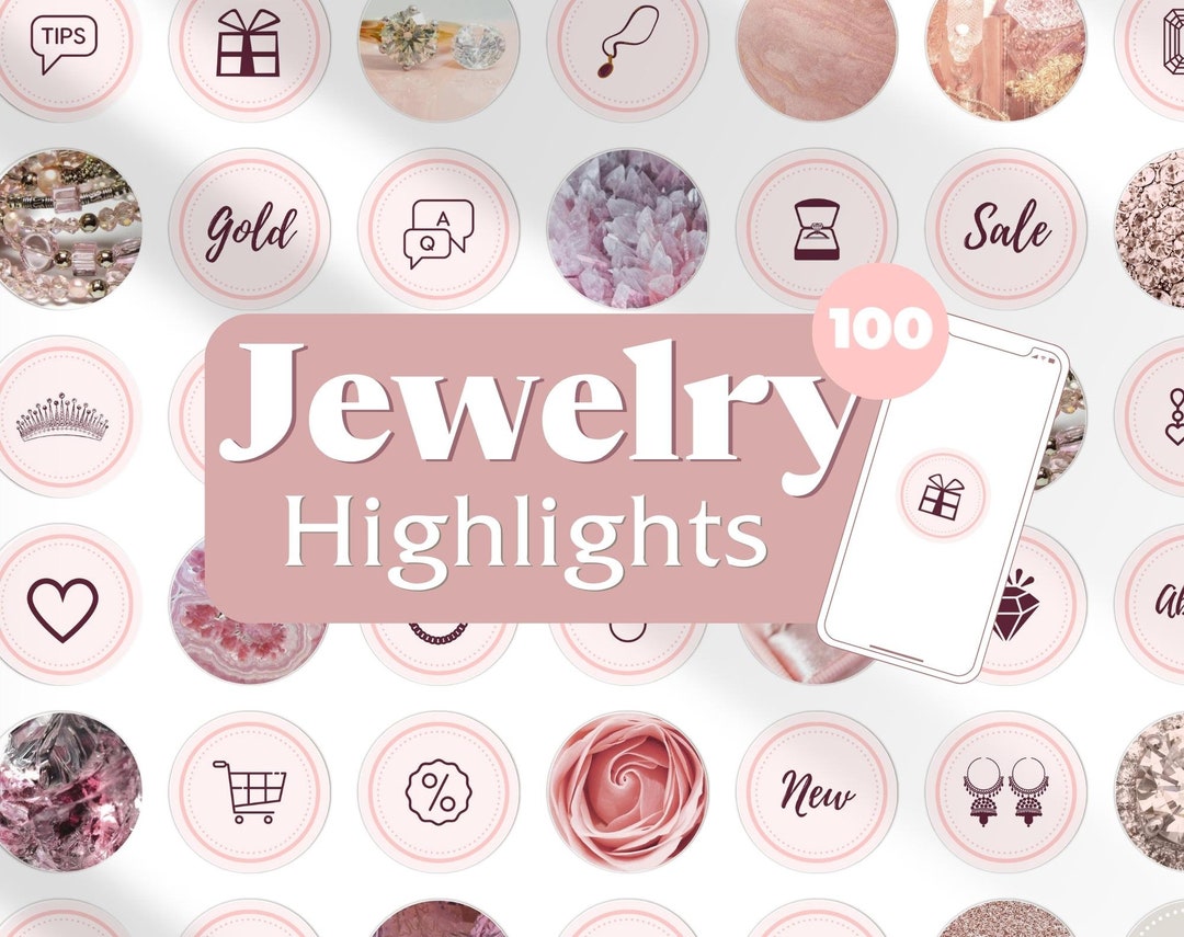100 Jewelry Instagram Story Highlight Covers. Jewelry Store Social ...