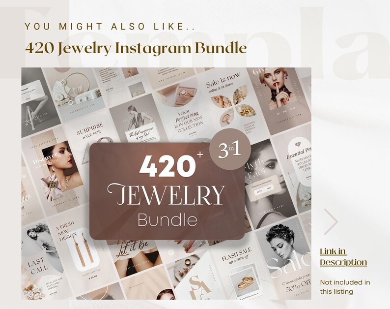 Jewelry Line Sheet Template Product Catalogue. Jewellery - Etsy
