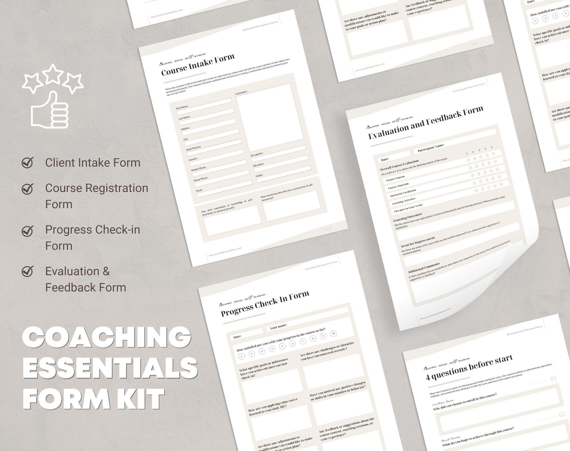 Life Coaching Client Intake Forms Packet. Welcome Ebook Template Edited ...