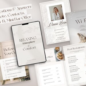 Welcome Guest Guide Book Template. Cabin Vacation Beach Printable ...