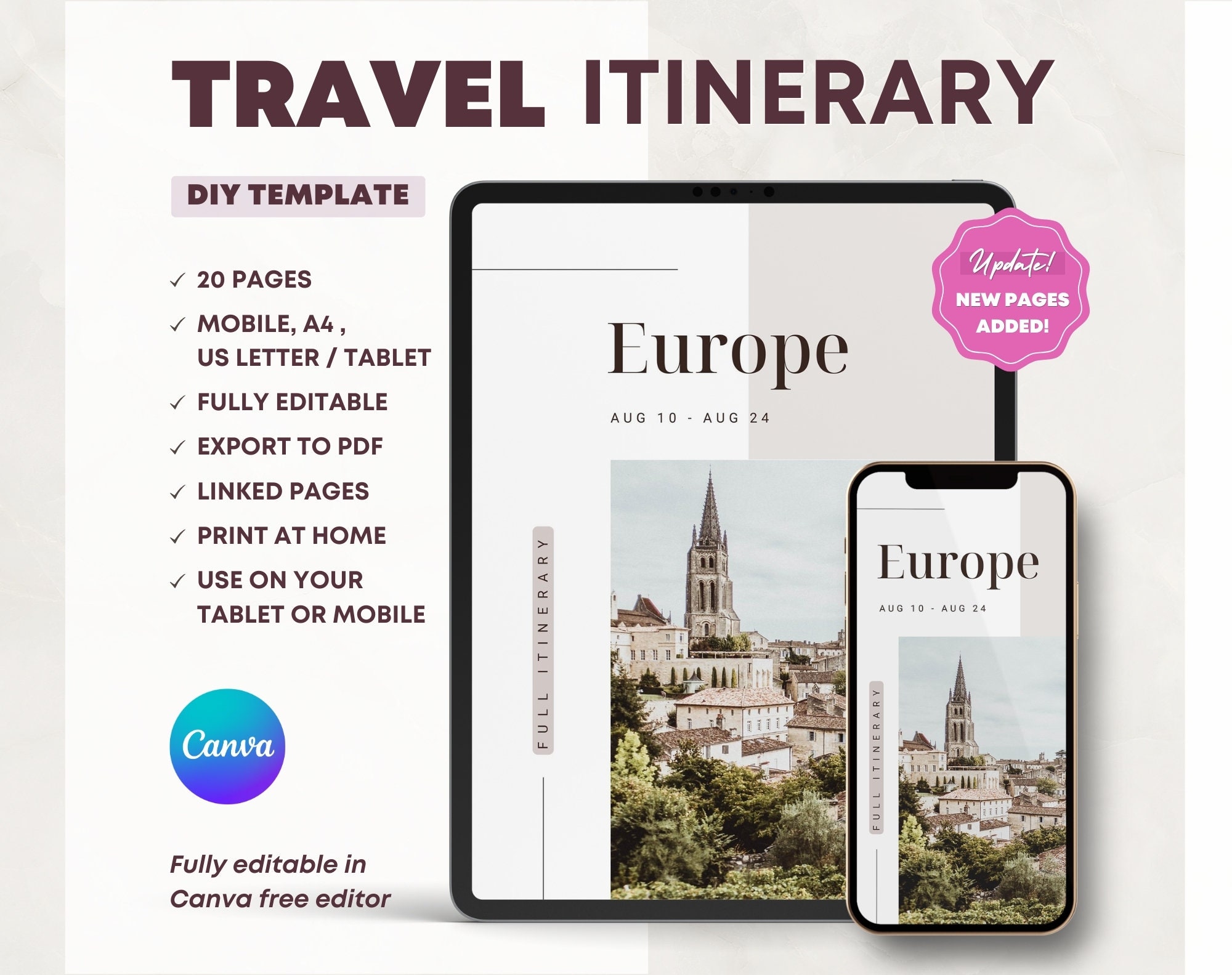 Europe trip itinerary template 60 photos - Mariaserkin.com