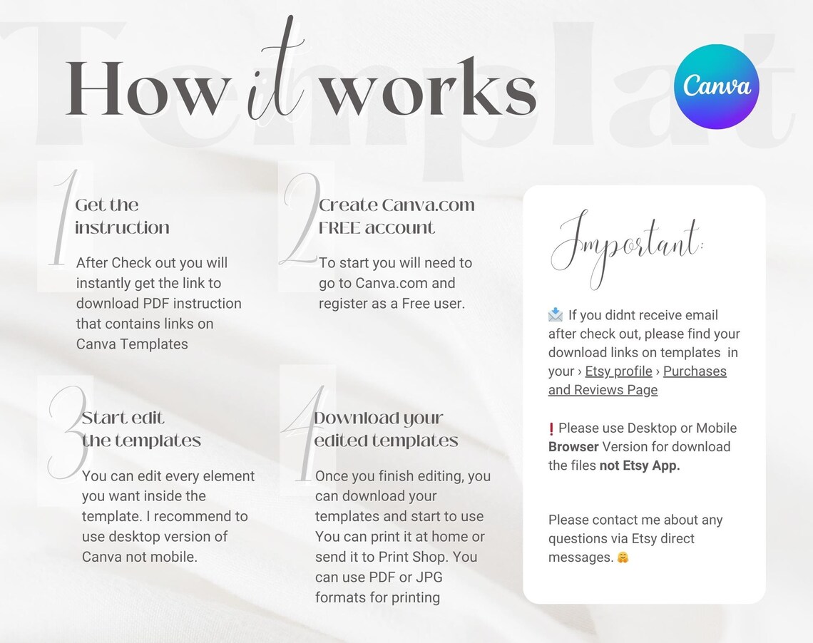 Rental Welcome Guest Book Template. Printable Canva Editable Rental ...