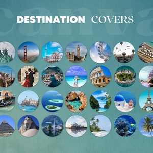 Travel Blue Instagram Story Highlight Photo Covers. Aesthetic Blue ...