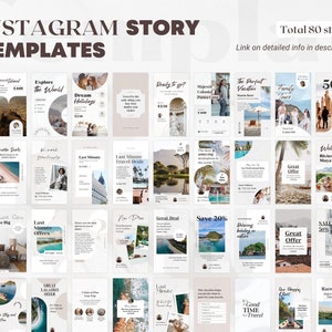 3in1 Travel Instagram Template Canva. Social Media Bundle for Agent ...